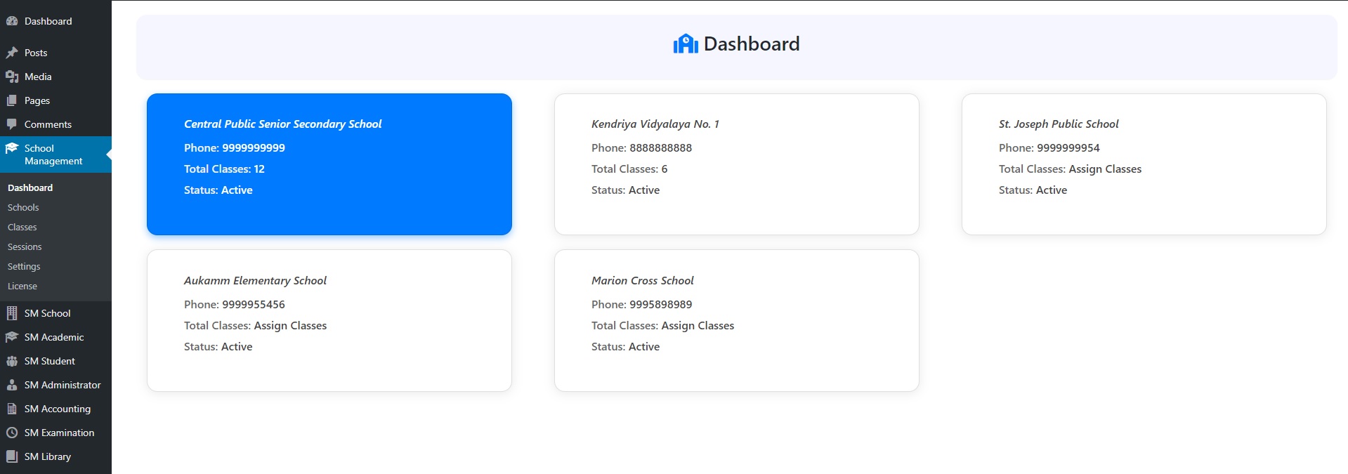 School Management - Education & Learning Management system for WordPress by weblizar